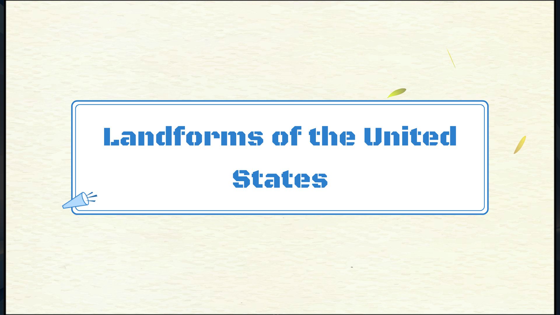 Landforms of the United States. - Animated Video By Cartoon_Lover ...