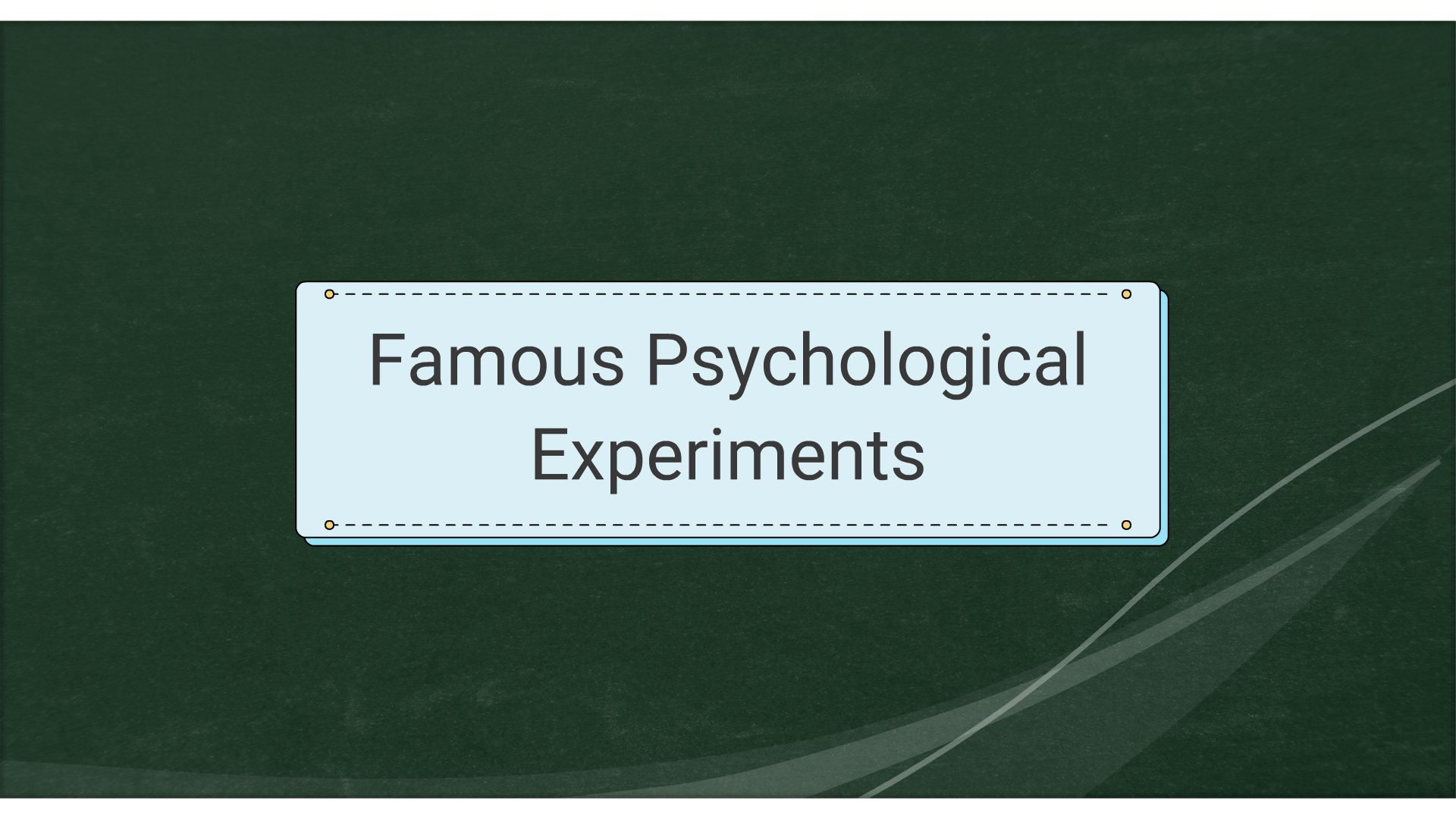 Famous Psychological Experiments. - Animated Video By Animated_Savant ...