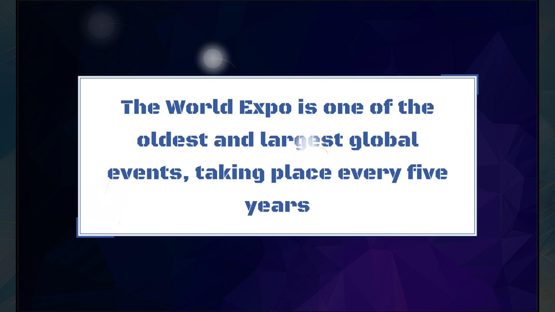 The World Expo is one of the oldest and largest global events, taking ...