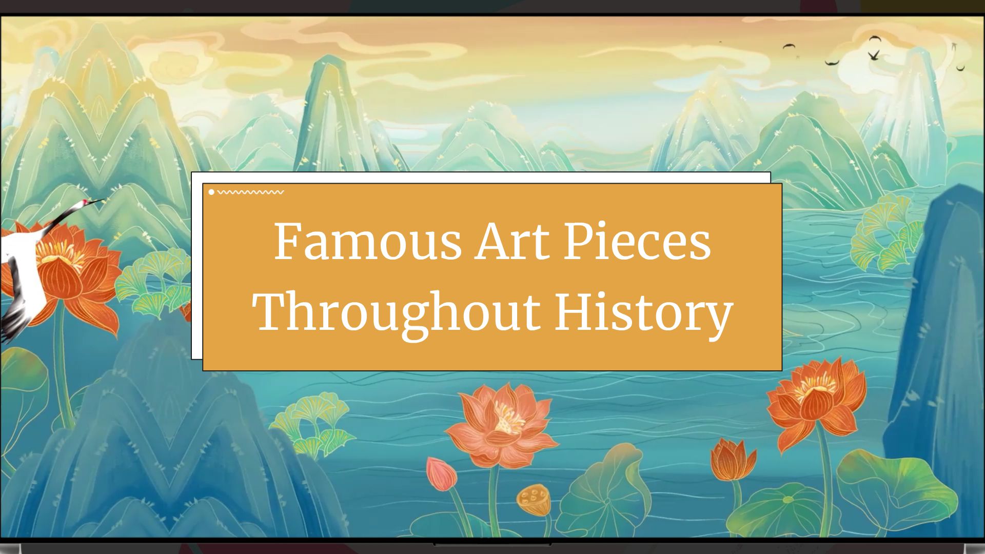 Famous Art Pieces Throughout History. - Animated Video By Anime_Master ...