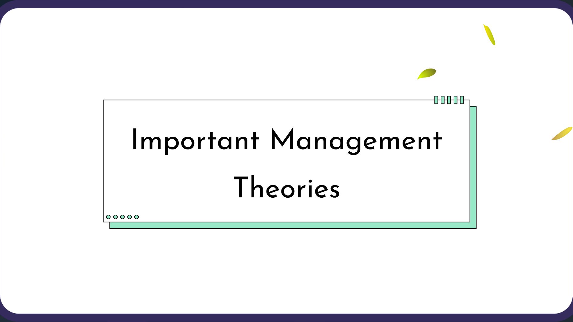 Important Management Theories. - Animated Video By Animated_Mastermind ...