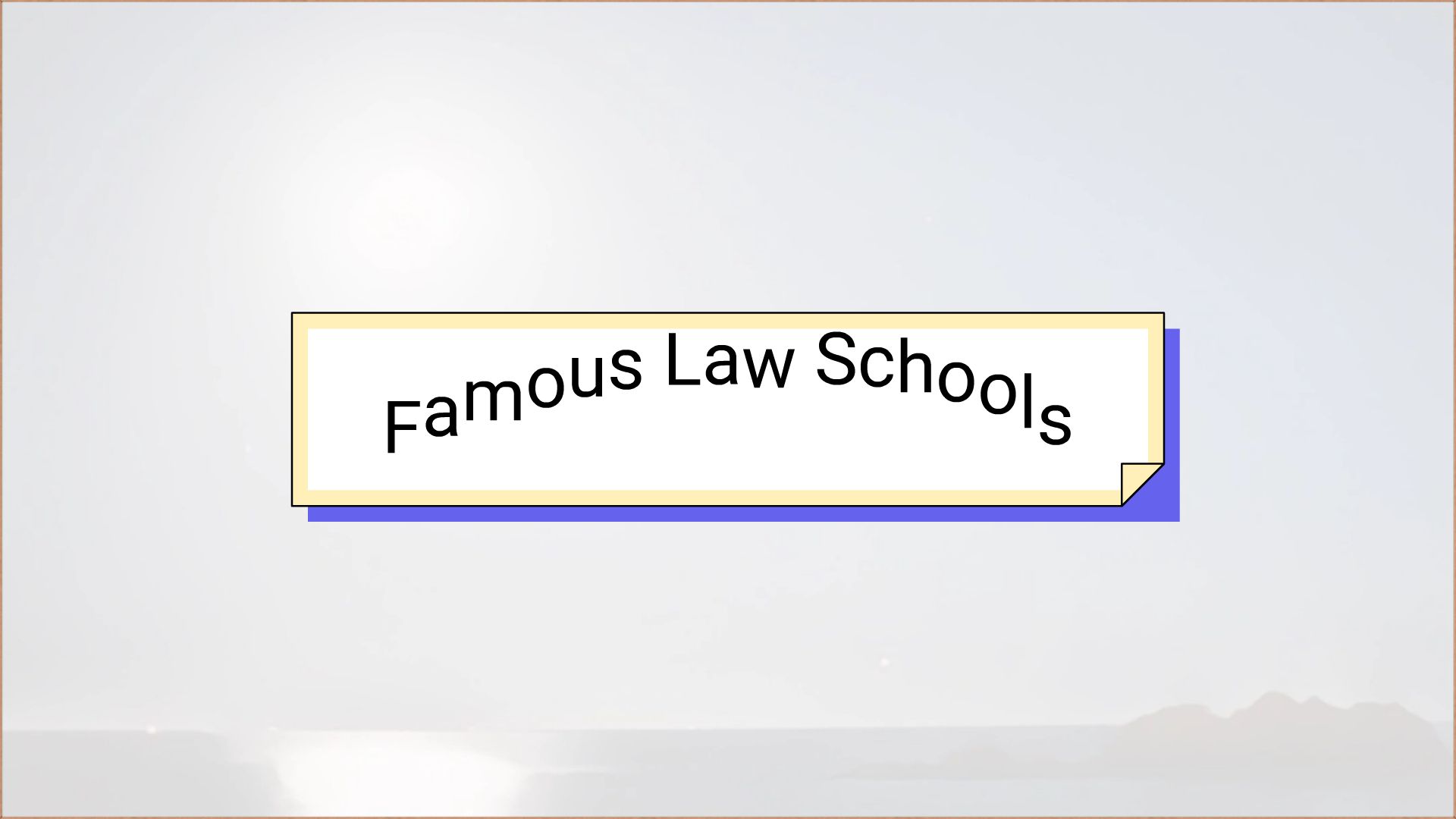 Famous Law Schools. - Animated Video By Animation_Diva - Mango Animate