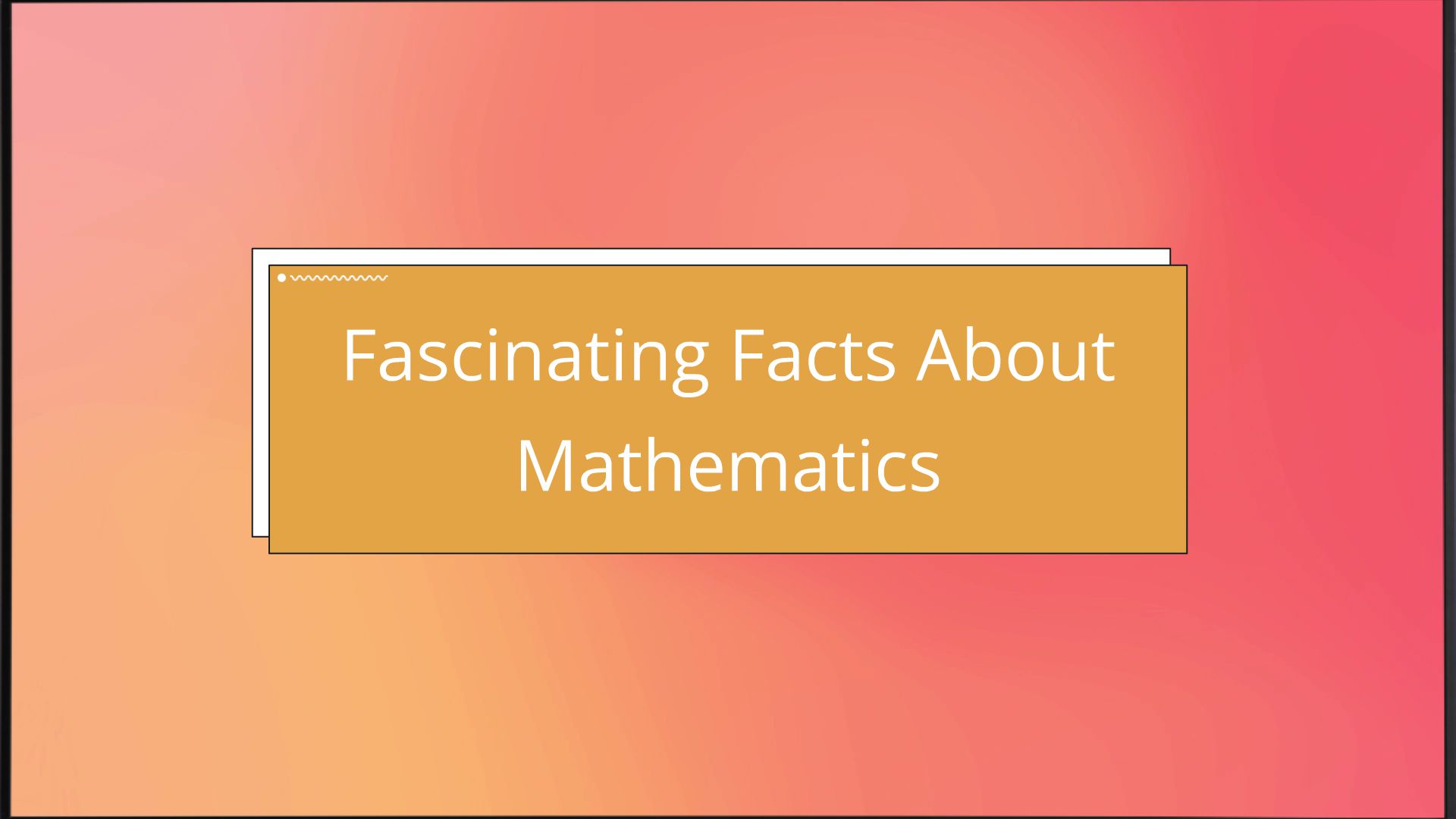 Fascinating Facts About Mathematics. - Animated Video By Toon_Visionary ...