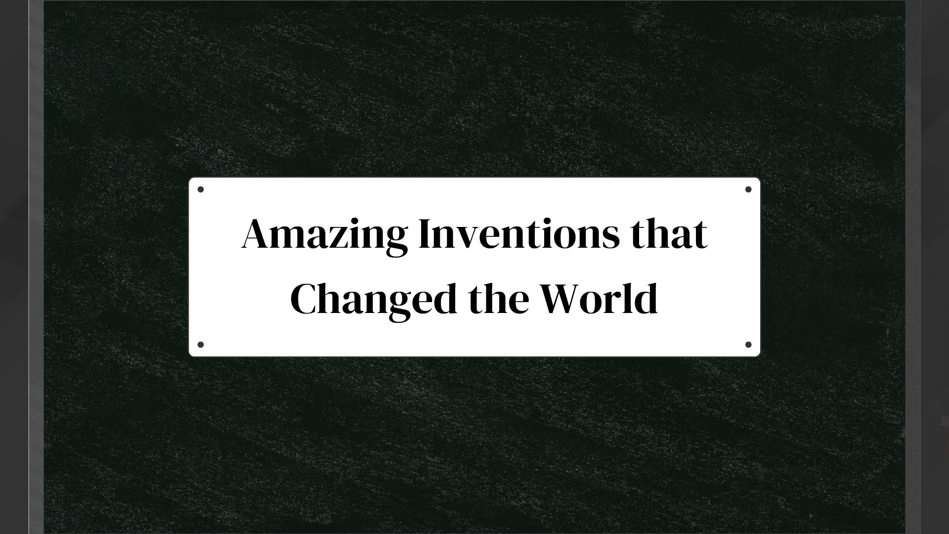 Amazing Inventions that Changed the World. - Animated Video By Animated ...