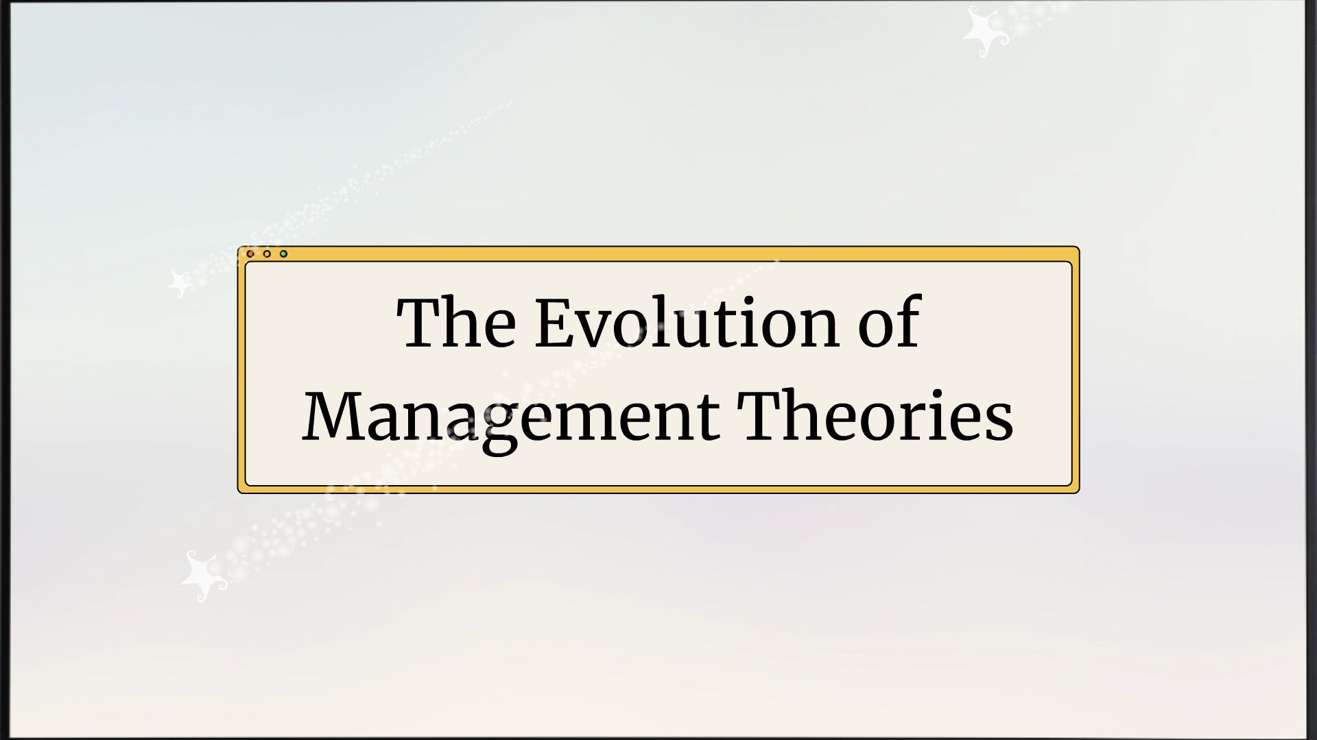 The Evolution of Management Theories. - Animated Video By Pixel_Guru ...
