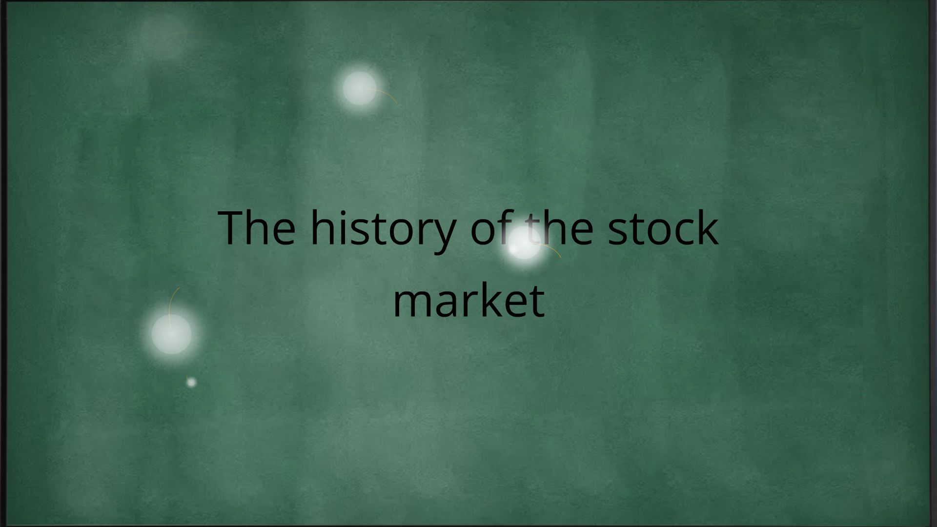 The history of the stock market. - Animated Video By Animation_Maven ...