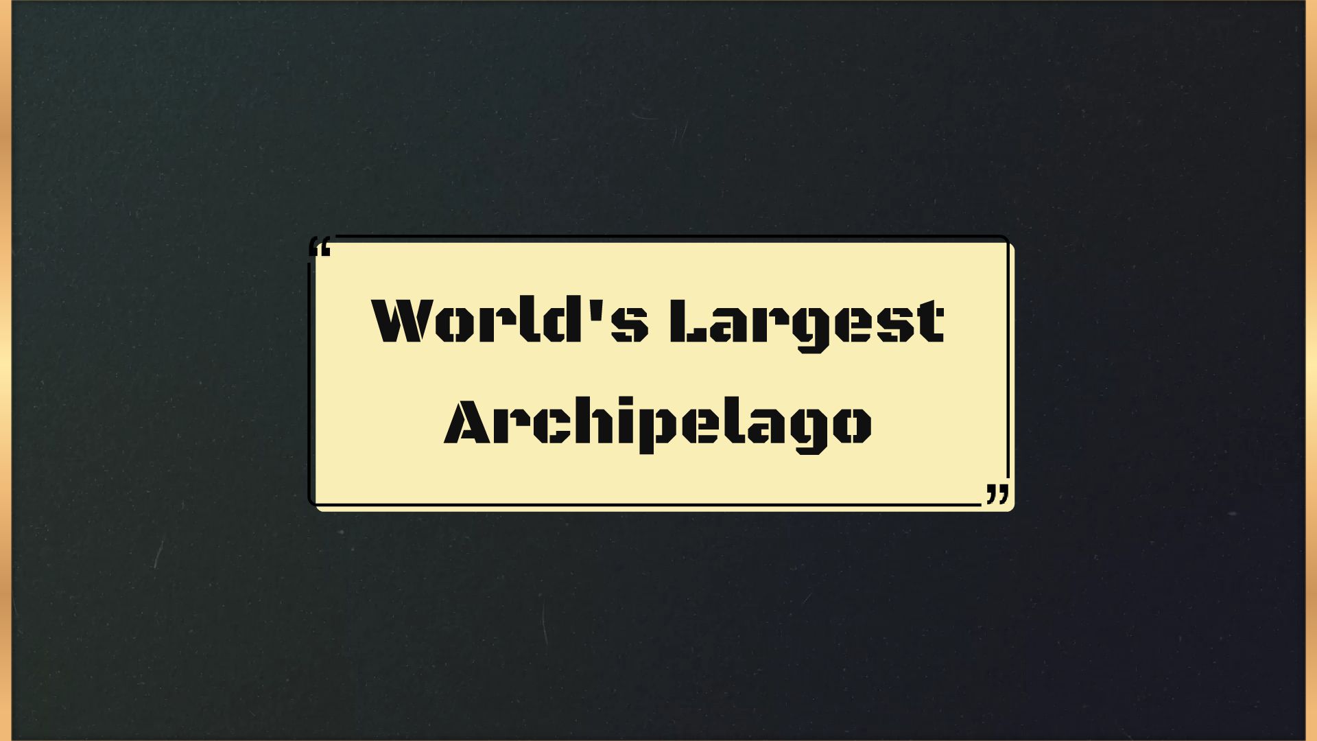 World's Largest Archipelago. - Animated Video By Toon_Maverick - Mango ...