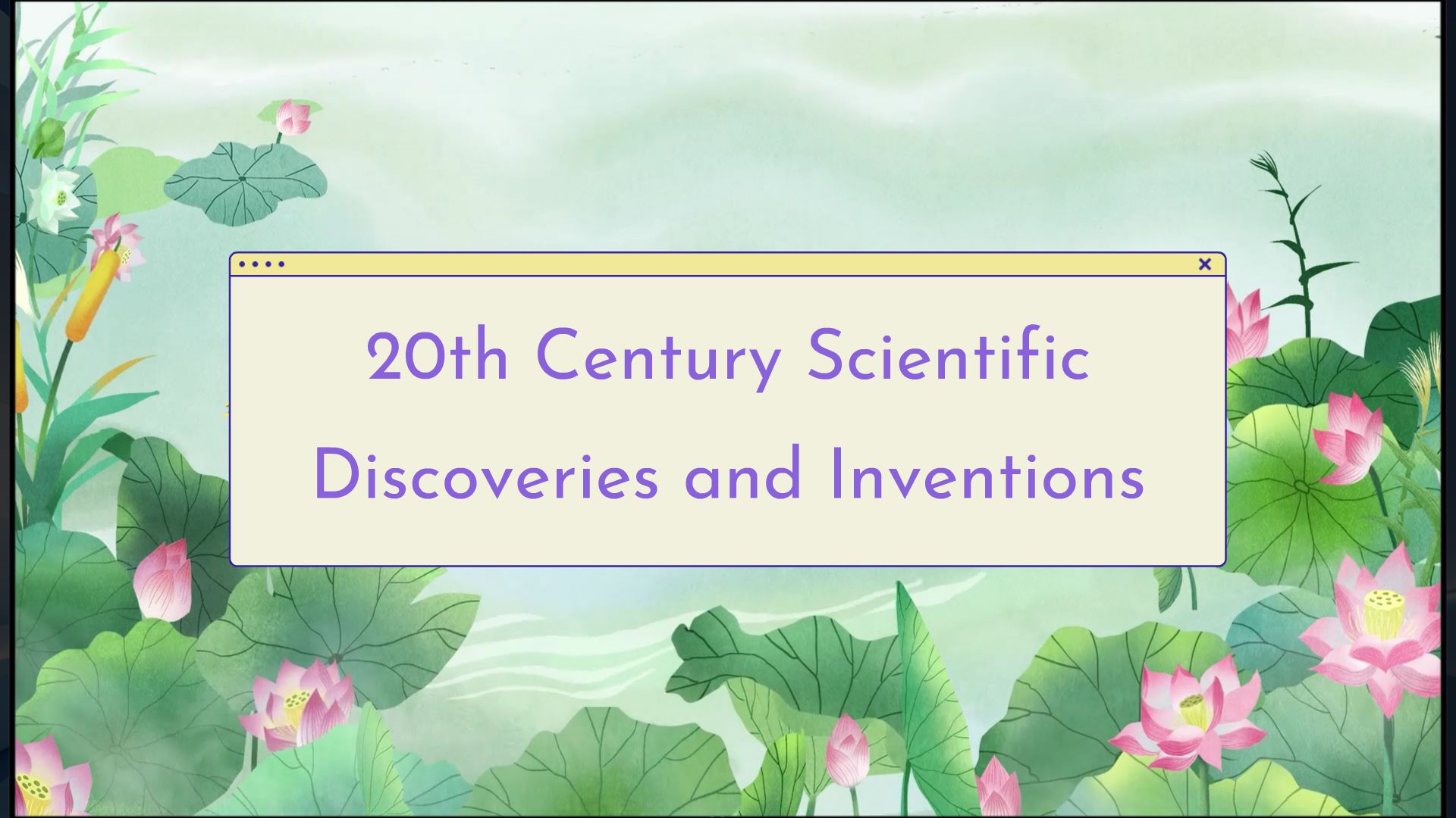 20th Century Scientific Discoveries and Inventions. - Animated Video By ...