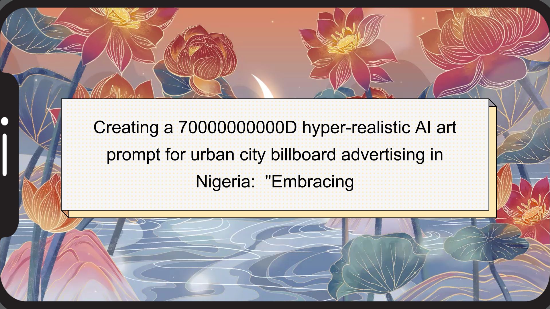 Creating a 70000000000D hyper-realistic AI art prompt for urban city ...