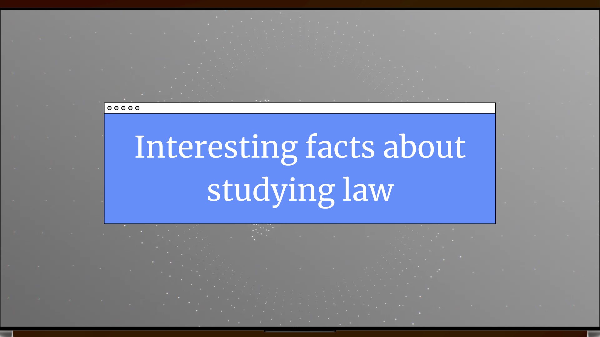 Interesting facts about studying law. - Animated Video By Animated ...