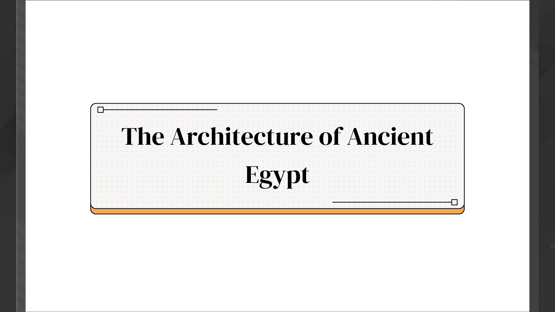 The Architecture of Ancient Egypt. - Animated Video By Digi_Designer ...
