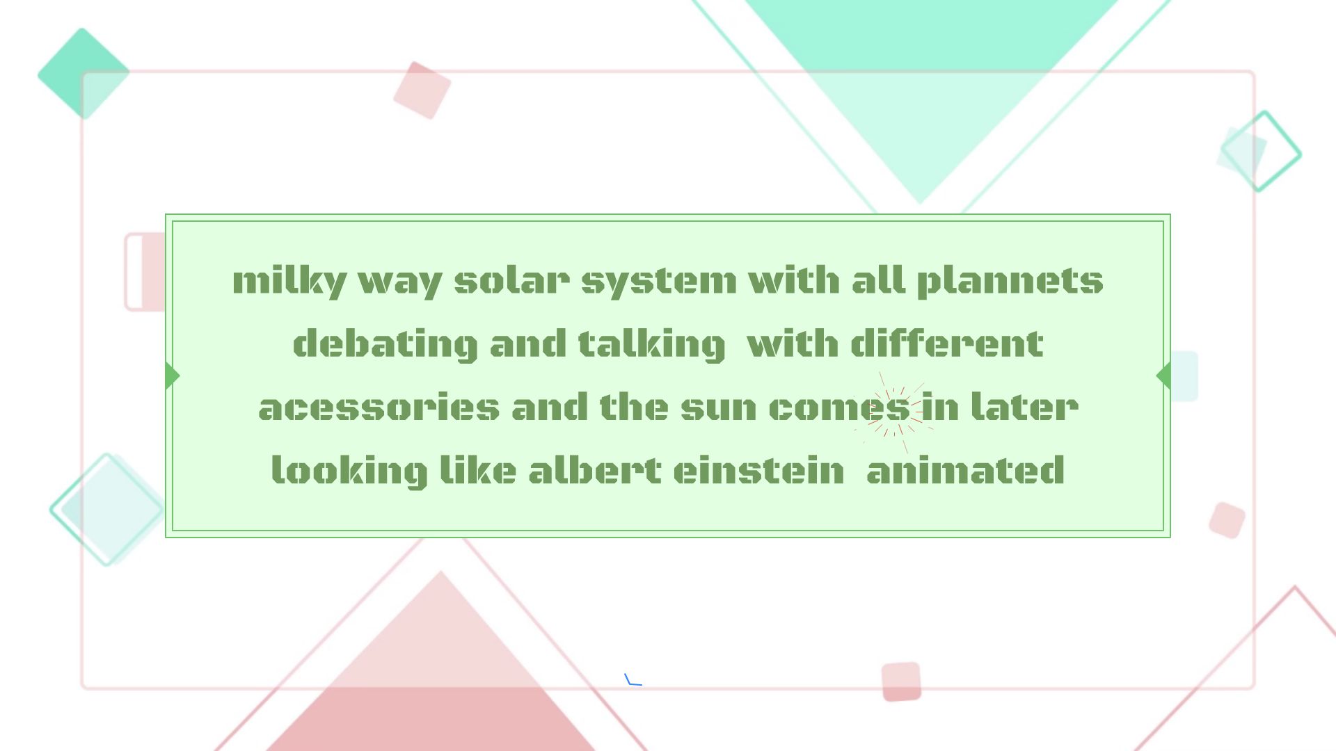 milky way solar system with all plannets debating and talking with ...