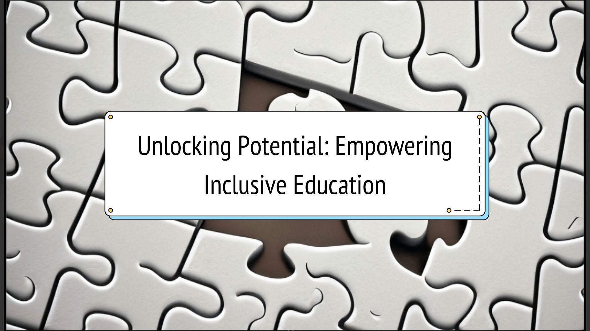Unlocking Potential: Empowering Inclusive Education. - Animated Video ...