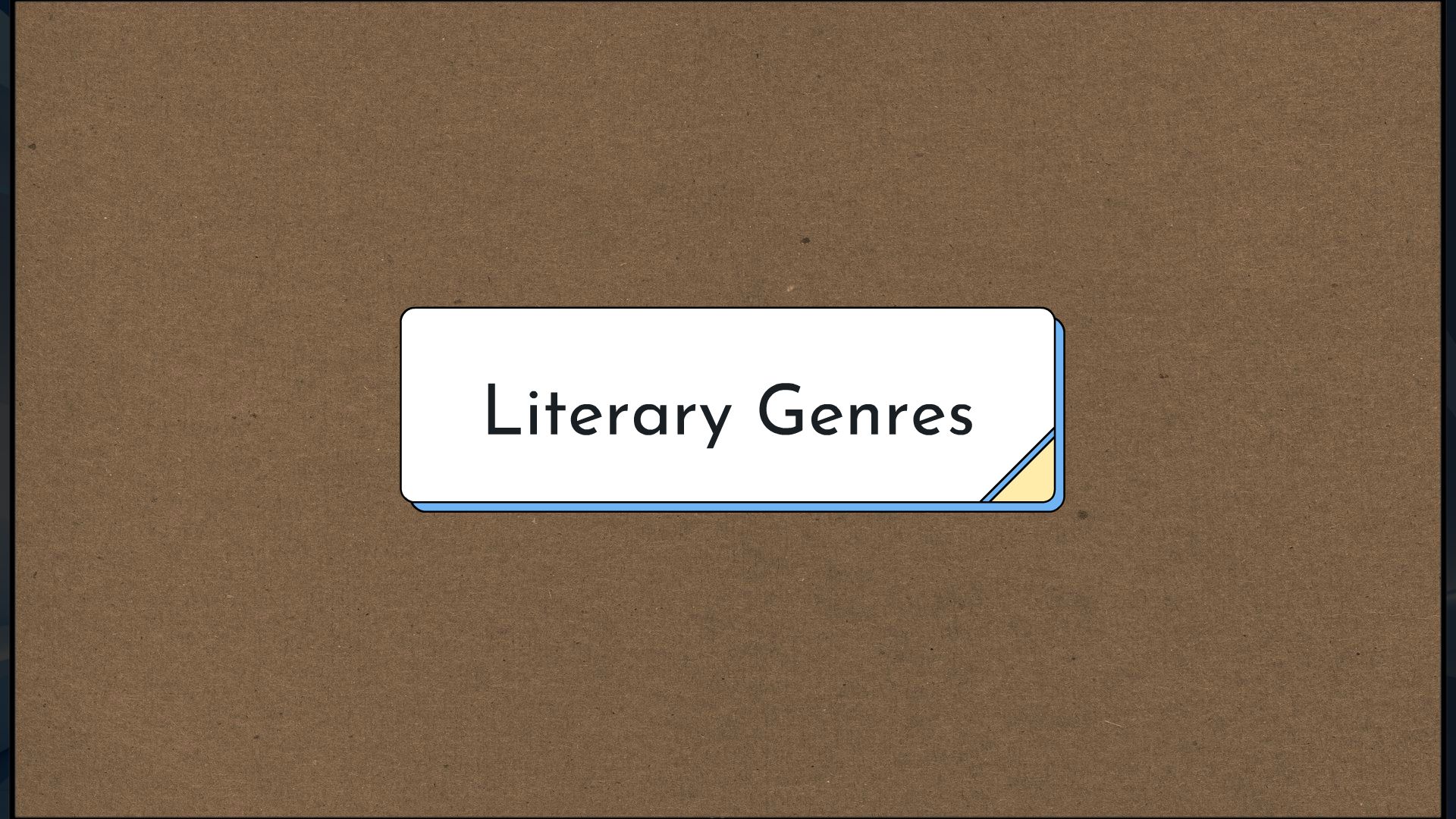 Literary Genres. - Animated Video By Digi_Artist - Mango Animate