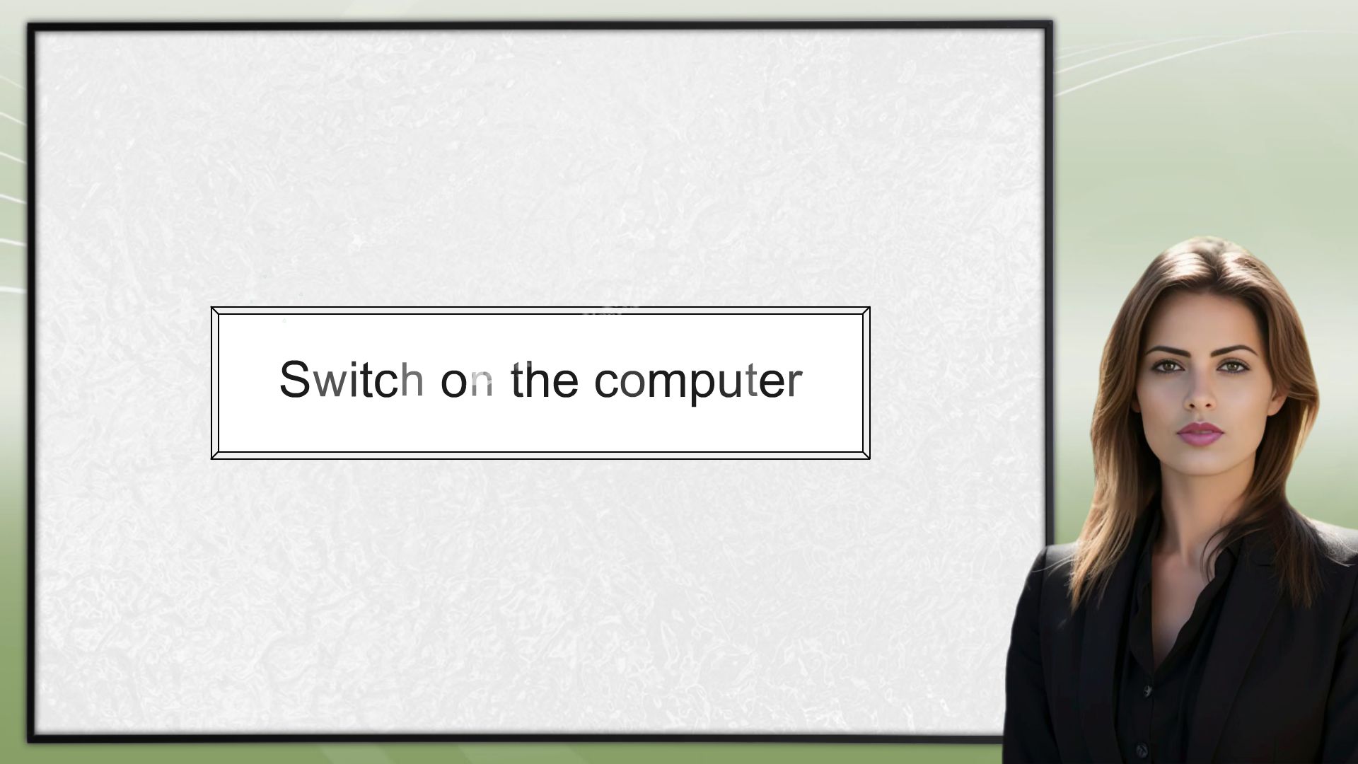 Switch on the computer. - Animated Video By Alain Vainqueur KARANGWA ...