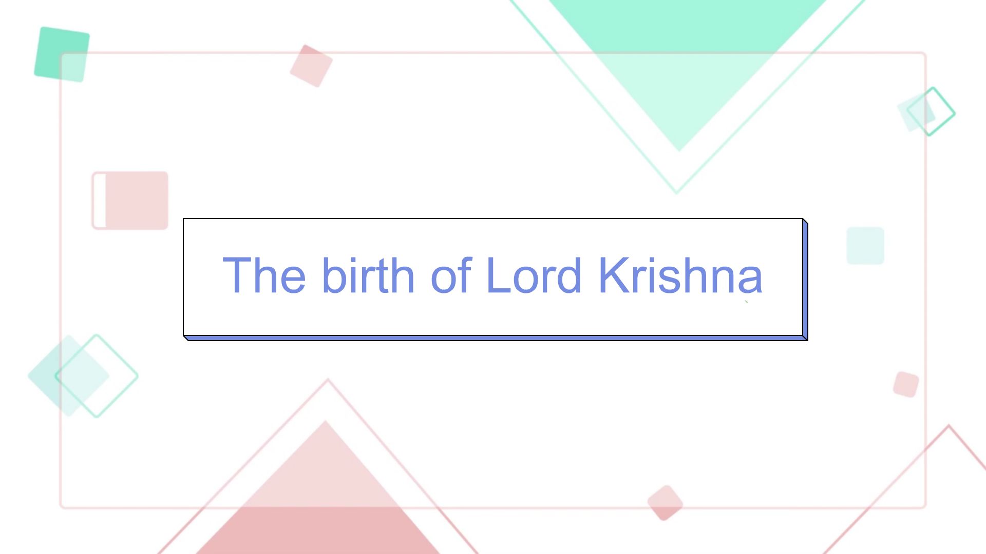 The birth of Lord Krishna. - Animated Video By TUSHAR SHINDE_zjwu ...