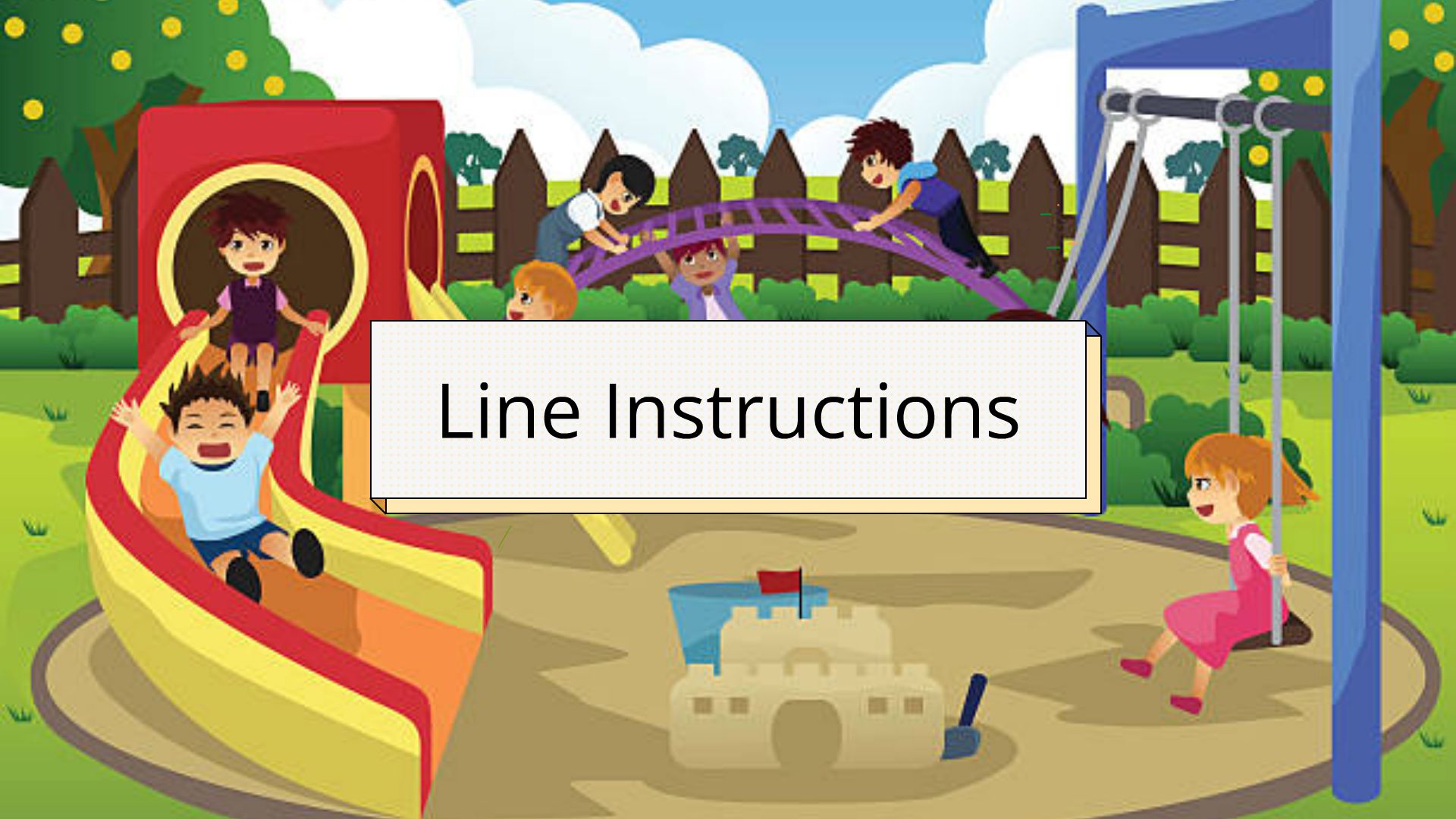 Line Instructions. - Text Video By Farida Hussein - Mango Animate