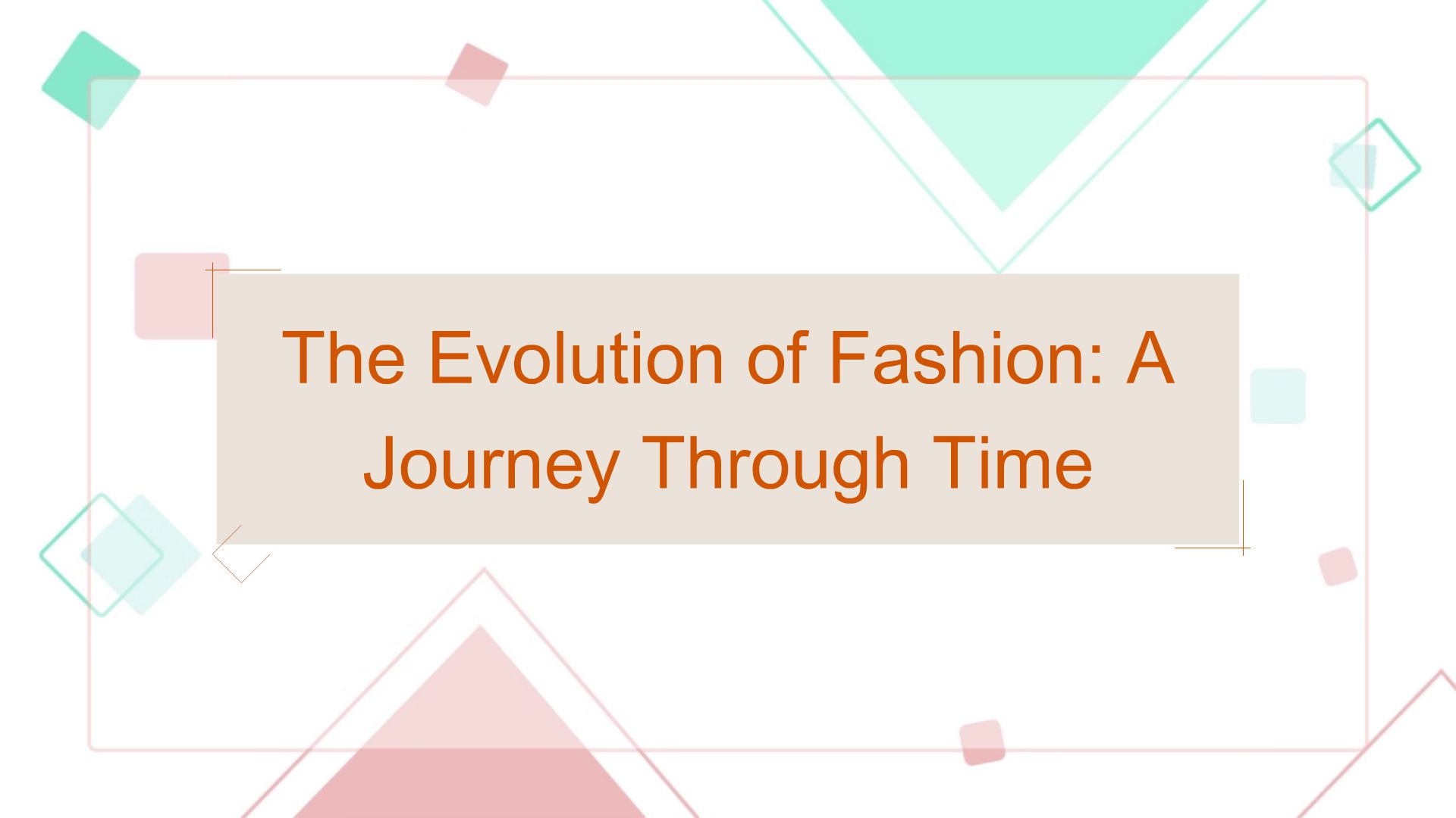 The Evolution of Fashion: A Journey Through Time. - Animated Video By ...