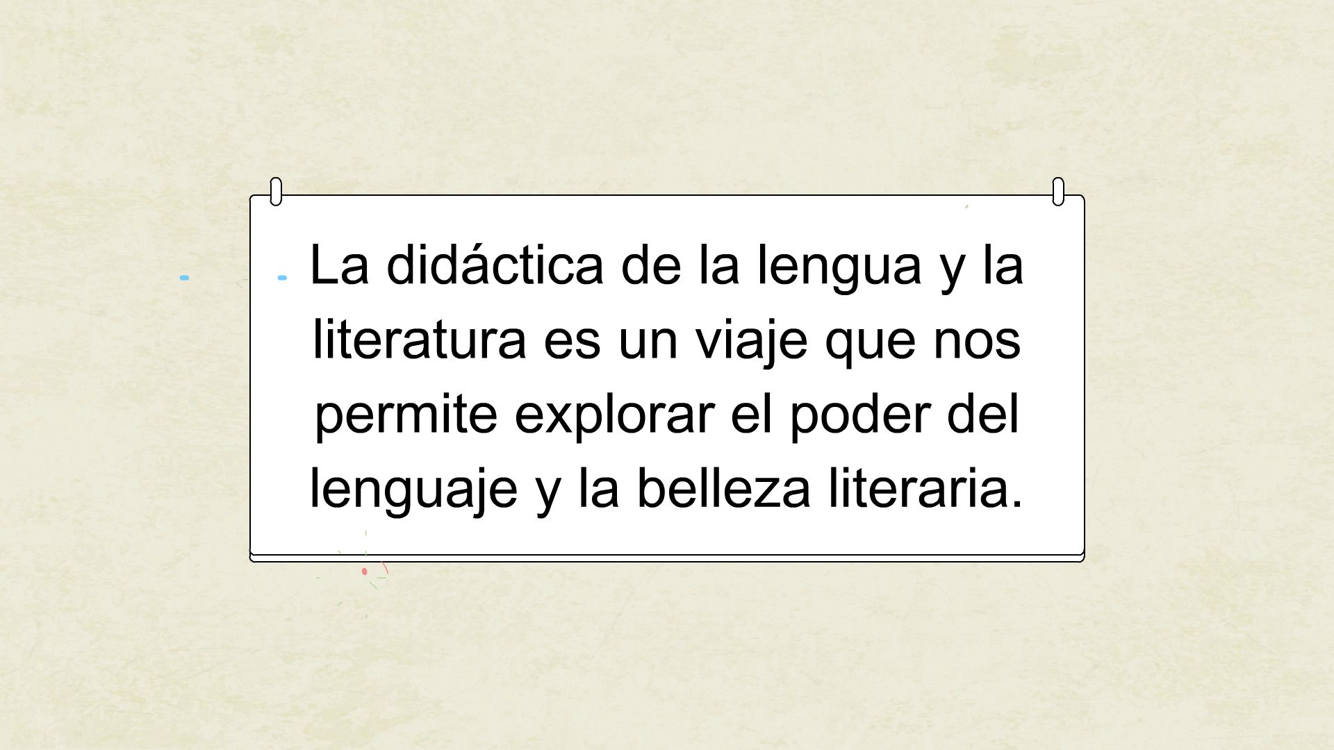 La didáctica de la lengua y la literatura es un viaje que nos permite ...