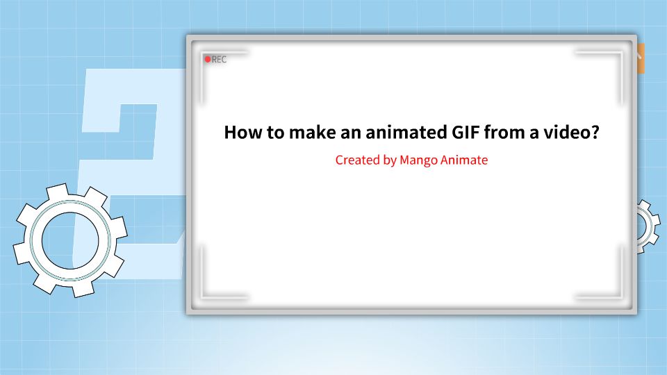 How to make an animated GIF from a video? animation video created by ...