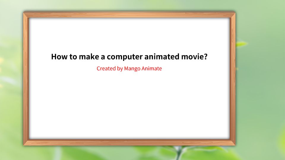 How to make a computer animated movie? animation video created by ...