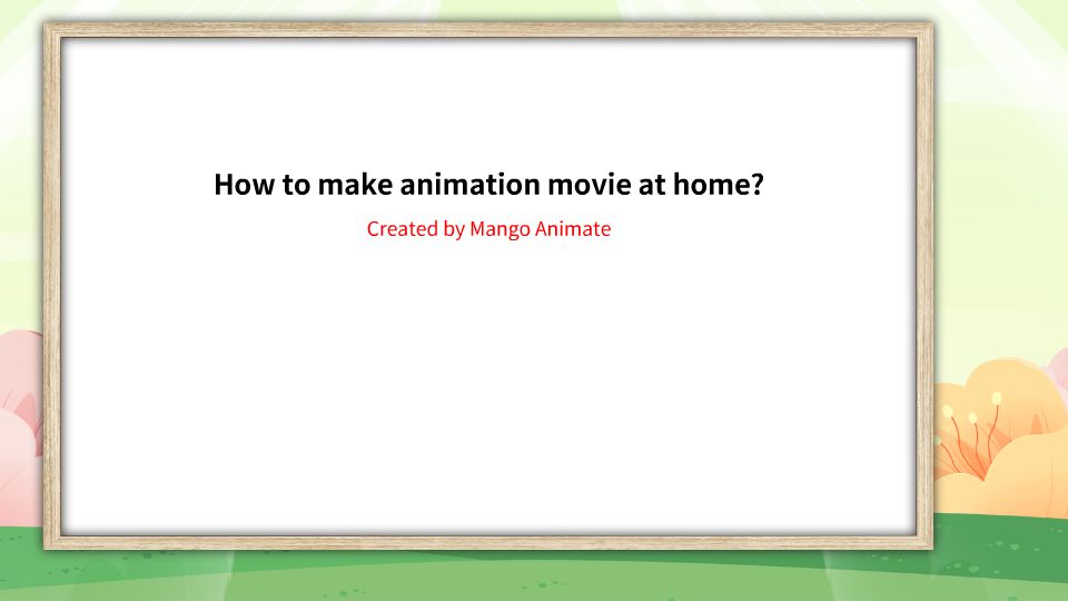 How to make animation movie at home? animation video created by ...