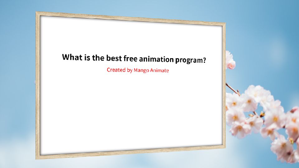 What is the best free animation program? animation video created by ...