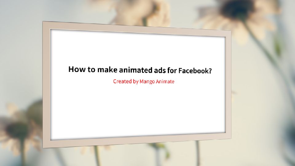 How to make animated ads for Facebook? animation video created by Furry ...