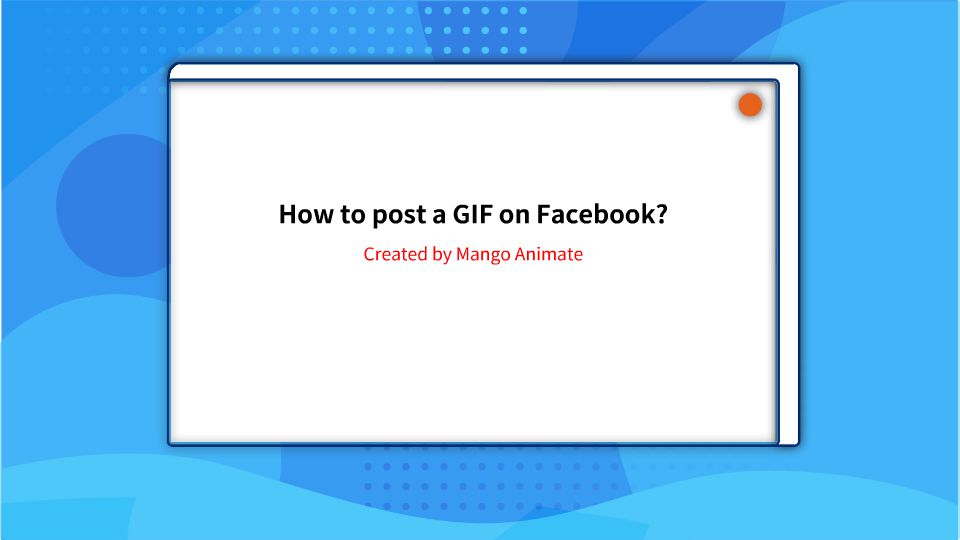 How to post a GIF on Facebook? animation video created by Anime_Freak ...