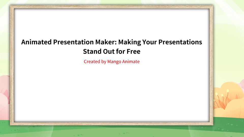 Animated Presentation Maker: Making Your Presentations Stand Out for ...