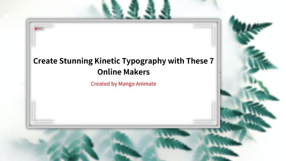Create Stunning Kinetic Typography with These 7 Online Makers animation ...