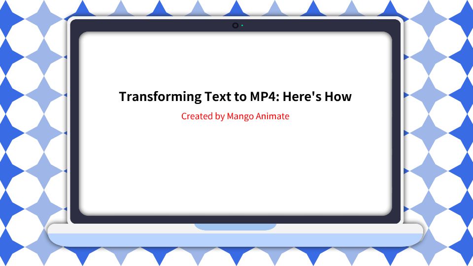 Transforming Text to MP4: Here's How animation video created by Anime ...